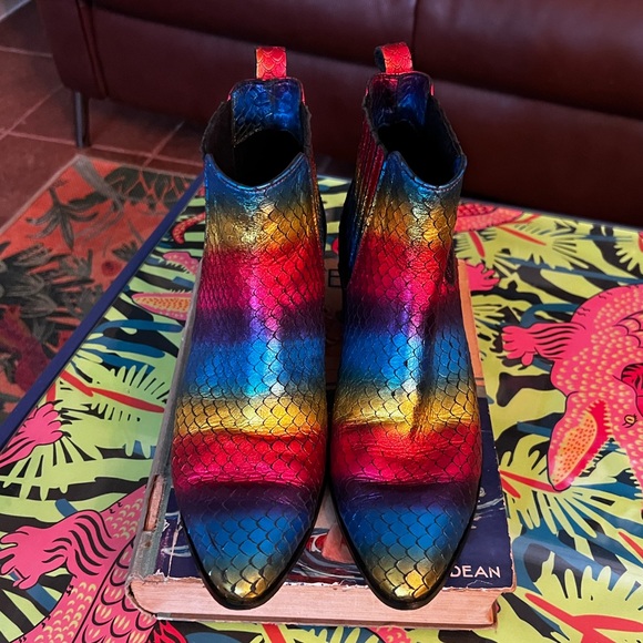 Modern Vice | Shoes | Modern Vice Rainbow Boots In Very Good Condition ...